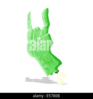 cartoon zombie hand making rock symbol Stock Vector Image & Art - Alamy