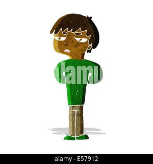 cartoon antisocial boy Stock Vector Image & Art - Alamy
