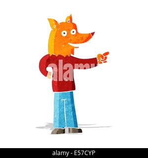 cartoon fox man pointing Stock Vector Image & Art - Alamy