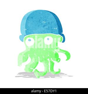 cartoon alien head wearing hat Stock Vector Image & Art - Alamy