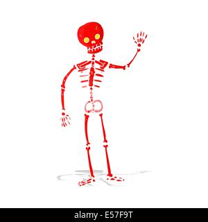 cartoon waving skeleton Stock Vector Image & Art - Alamy