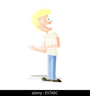 cartoon man making excuses Stock Vector Image & Art - Alamy