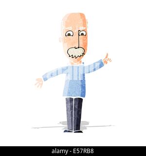cartoon man issuing stern waring Stock Vector Image & Art - Alamy