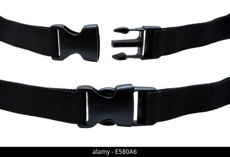 Plastic buckle isolated on white background Stock Photo - Alamy
