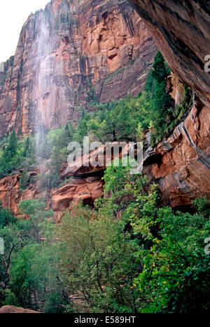 Emerald Pools Waterfalls. Zion National Park, Utah Stock Photo - Alamy