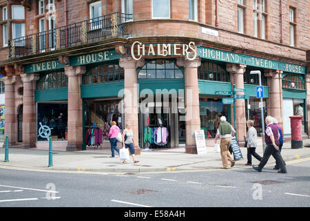 Chalmers Highland Tweed House traditional shop, Oban, Argyll and Bute ...