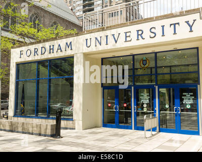 Fordham University, Lincoln Center Campus Grounds in Springtime, NYC ...