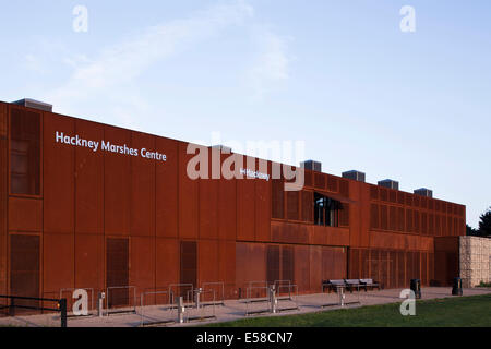 Hackney Marshes Centre, London Borough of Hackney, UK. Exterior Carten ...