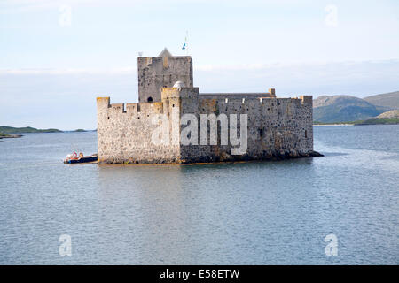 Kisimul castle dating from the sixteenth century and home of the ...