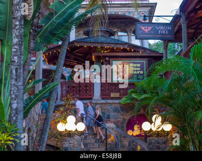 Mongoose Junction shopping complex on the Caribbean Island of St John ...