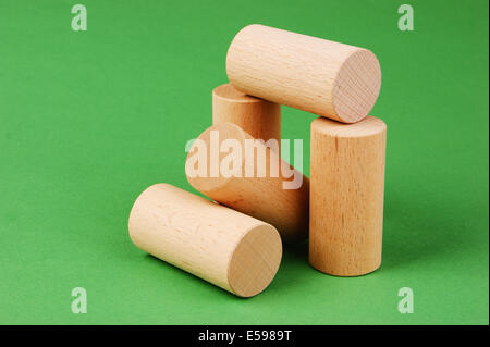 figures for the Russian game skittles Stock Photo - Alamy