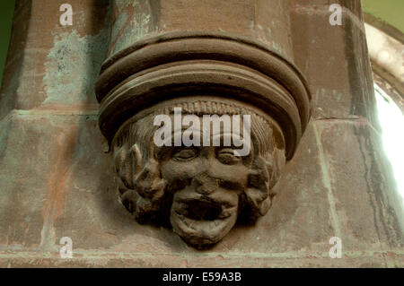green man carving st giles cathedral edinburgh scotland Stock Photo - Alamy