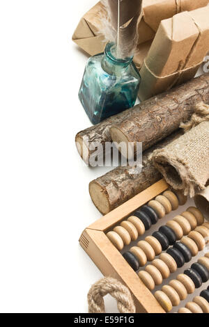 miscellaneous object in cargo office isolated on a white background ...