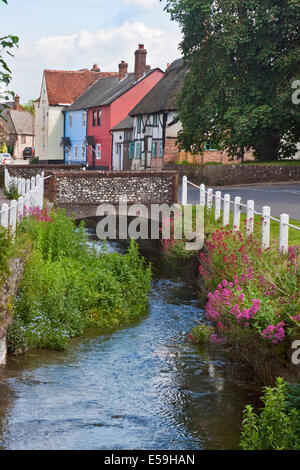 East Meon village in Hampshire southern England United Kingdom UK River ...