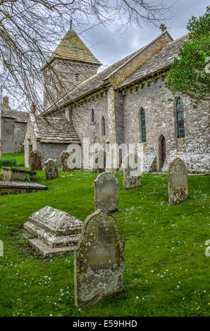 Churchyard rural parish church of Saint Mary, Battisford , Suffolk ...