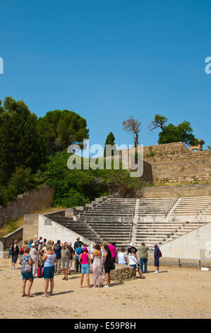 Rhodes town ancient amphitheatre. Rhodes, Greece Stock Photo - Alamy