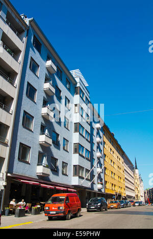Pietarinkatu street, Ullanlinna district, central Helsinki, Finland ...