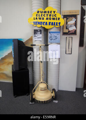 Rumsey electric lawn mower display in Seneca Falls NY Stock Photo - Alamy