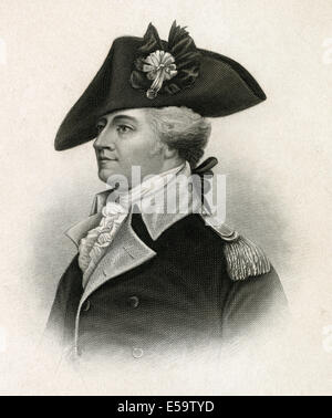 Antique steel engraving, circa 1860, of John Paul Jones. SOURCE ...