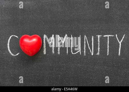 The word Community handwritten on a white background Stock Photo - Alamy