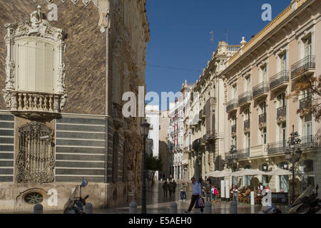 Street corner in Valencia Spain Stock Photo - Alamy