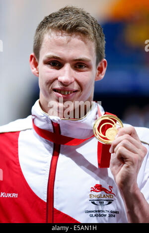 Ben Proud, of England, wins the men's 50-meter butterfly final at the ...