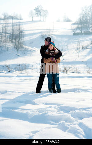 Young couple in winter Debica, Poland Stock Photo - Alamy