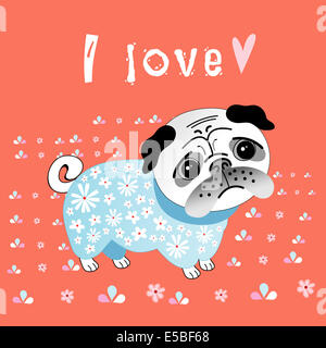 Fun colorful dog background image Stock Photo - Alamy