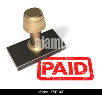 PAID rubber stamp Stock Photo - Alamy