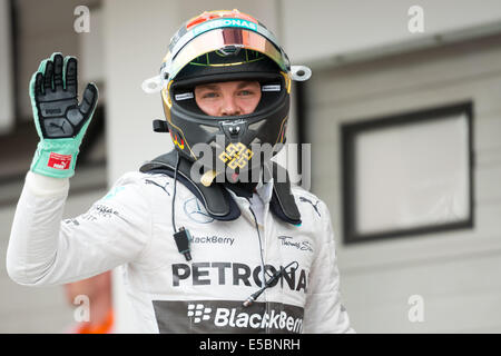 Nico Rosberg of Germany reacts after winning the Australian Formula One ...