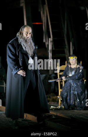 HANDOUT - 'Das Rheingold', photo rehearsal from 2016, Act 3: Iain ...