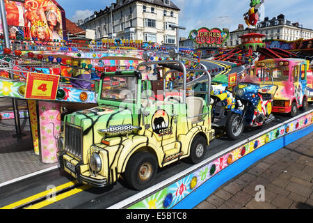 empty fairground in sun Stock Photo - Alamy