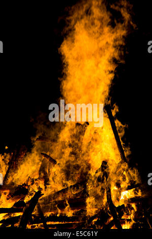 Huge fire burning from the distance Stock Photo - Alamy