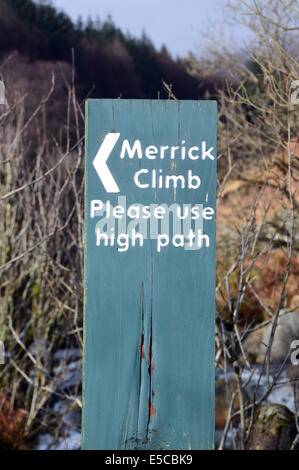 Merrick Trail Footpath, Glen Trool, Galloway Forest Park, Dumfries ...