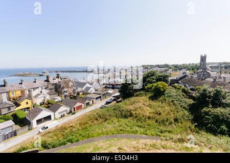 Coastal town of Donaghadee, Northern Ireland at the harbour with Stock ...