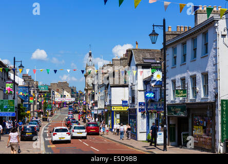 Main Street Kendal, Cumbria, UK, England main road high street shops ...
