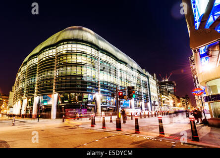 Shown at night, the Walbrook Building is a new office development in ...
