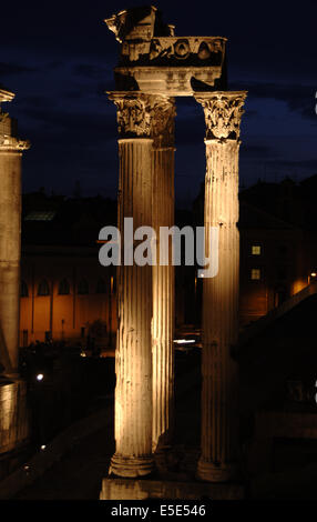 Italy. Rome. Temple of Concord. 4th century BC. Dedicated to roman ...