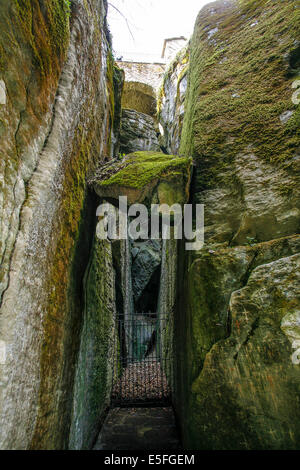 La Verna Tuscany Cave where St. Francis slept Stock Photo - Alamy