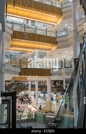 The Myer Centre's interior atrium in Rundle Mall, downtown Adelaide ...