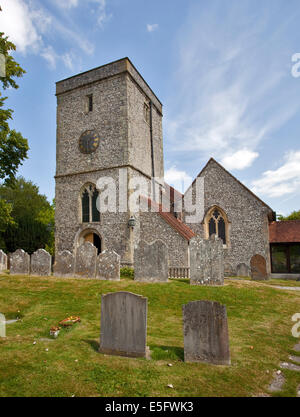 Kings Worthy, St Mary's Church and Lychgate 1912 Stock Photo - Alamy