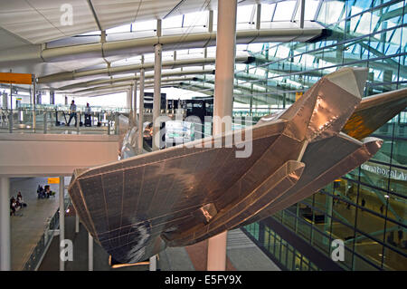 Heathrow Terminal 2 (The Queen's Terminal) showing the Slipstream ...