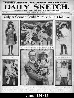 1915 Daily Sketch front page reporting George Joseph Smith sentenced to ...
