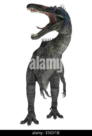 3D digital render of a dinosaur Suchomimus or Suchomimus tenerensis ...