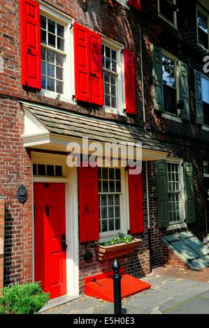Philadelphia, Pennsylvania: Superbly preserved colonial-era brick ...