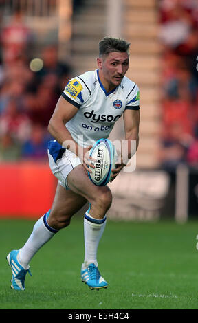 Gloucester, UK. 31st July, 2014. Premiership Rugby 7s. Group B Exeter ...