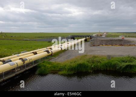Subsea 7 north sea oil engineering plant Old Kilpatrick Stock Photo - Alamy