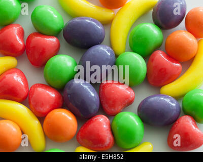 A close-up of Runts (or Fruit Runts) candy. Manufactured by Nestlé ...