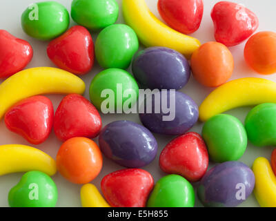A close-up of Runts (or Fruit Runts) candy. Manufactured by Nestlé ...