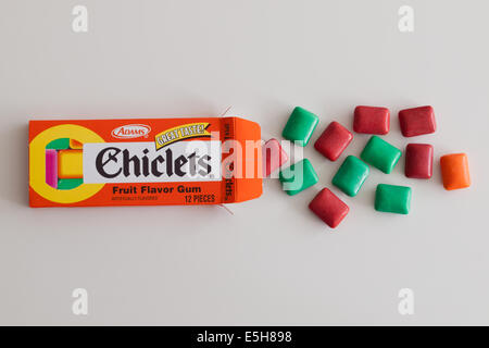 A box of assorted fruit flavour Chiclets gum Stock Photo - Alamy